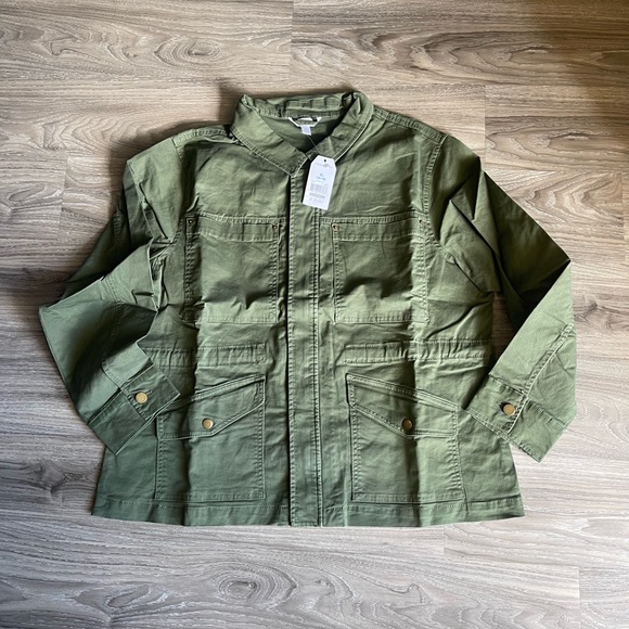 Jackets & Coats | Olive Denim Jacket | Poshmark